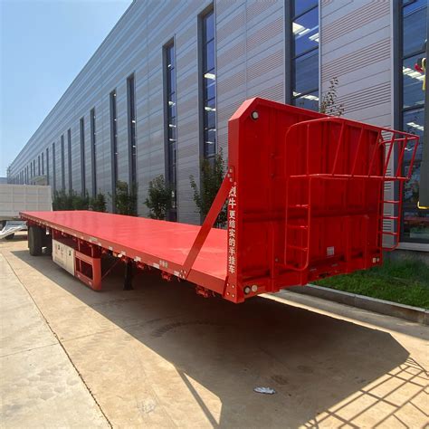 Vehicle Master 40FT Flatbed Semi Trailer 3axle 4axle Container Semi