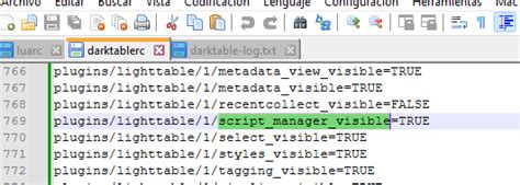 lua script manager disappeared darktable darktable