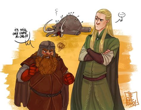 Гимли и Леголас Lotr Its Still Count Only As One By The Evil Legacy