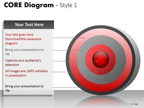 PowerPoint Layouts Strategy Core Diagram Ppt Design