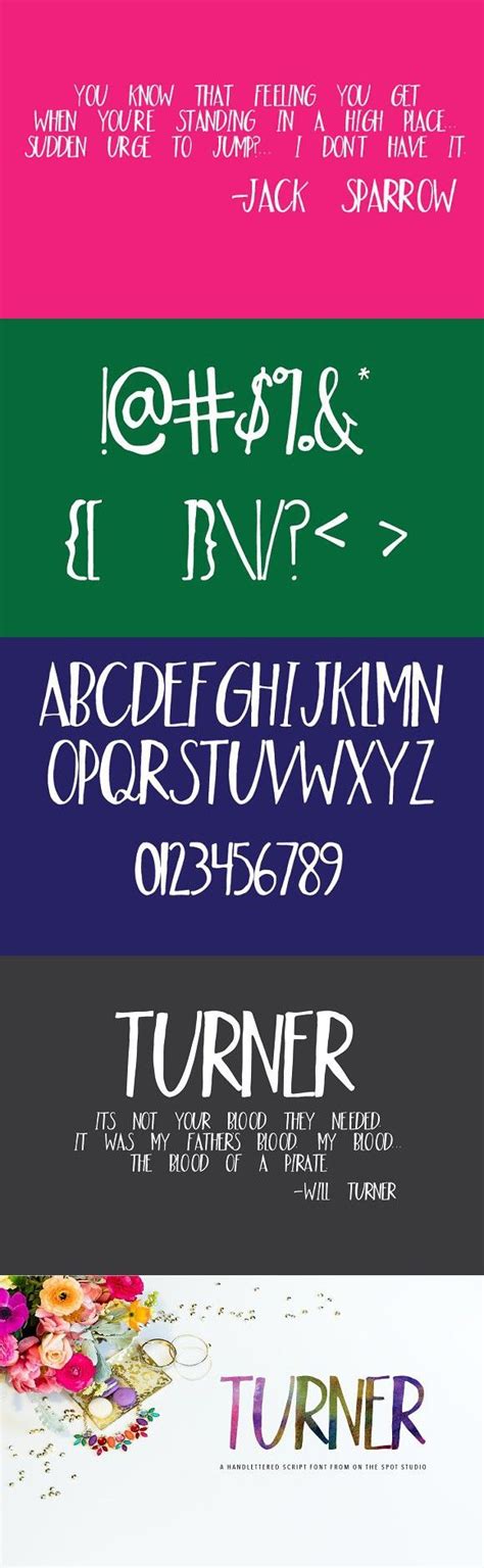 Turner. Typeface Jack Sparrow, Typeface, Turner, Knowing You, Fonts ...
