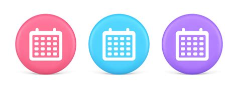 일정 플래너 주최자 버튼 할 일 목록 의제 알림 서비스 3d 현실적인 원 아이콘 0명에 대한 스톡 벡터 아트 및 기타 이미지 0명 3차원 형태 계획 Istock