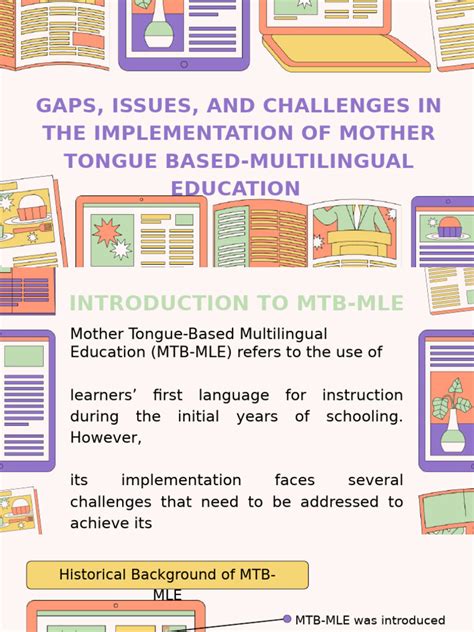 Gaps Issues And Challenges In The Implementation Of Mother Tongue Based Multilingual