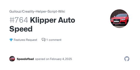 Klipper Auto Speed · Guilouz Creality Helper Script Wiki · Discussion
