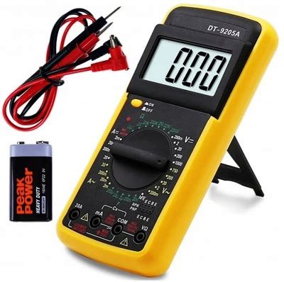 MIERNIK MULTIMETR ELEKTRYCZNY CYFROWY prądu LCD 7635881698