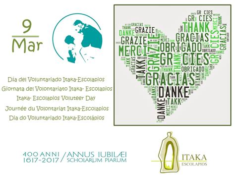 9 De Marzo DÍa Del Voluntariado En Itaka Escolapios Proofs In
