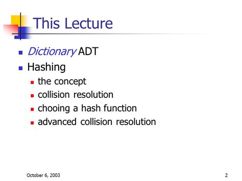 October 6 Algorithms And Data Structures Lecture Vii Simonas Šaltenis