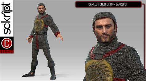 3d Rigged Lancelot Cgtrader