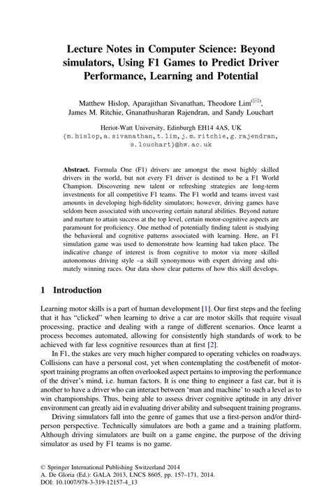 pdf lecture notes in computer science beyond simulators using f1