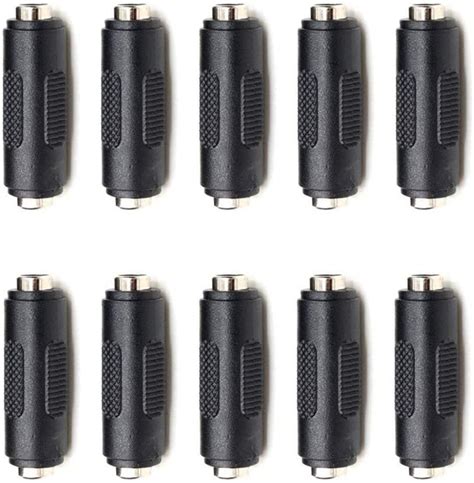 Amazon Com Hxchen 10Pcs DC Female To Female Power Jack Connector Adapter 2 5x5 5 Mm For CCTV