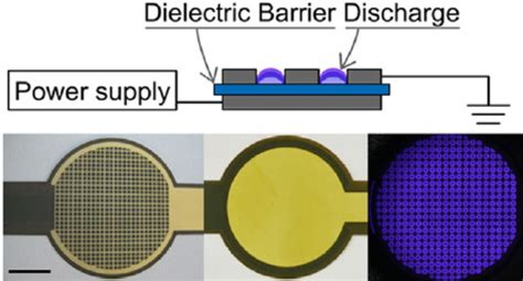 Top Side View Schematic Representation Of The Surface Dielectric