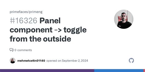 Panel Component Toggle From The Outside · Issue 16326 · Primefacesprimeng · Github