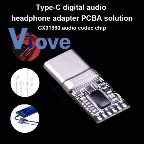 โมดูลชิปอะแดปเตอร์ควบคุมเสียงหูฟัง Type-C CX31993 สําหรับโทรศัพท์ Type ...