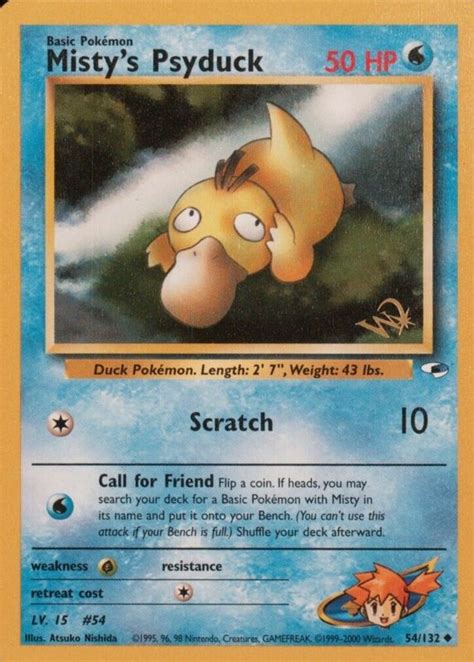 Mistys Psyduck Pokemon Cards Price Guide Sports Card Investor