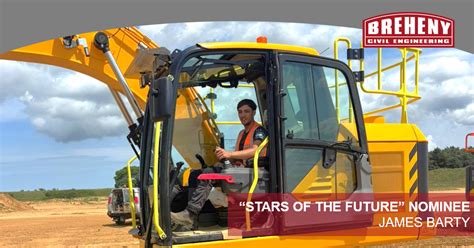 Congratulations To Apprentice Plant Operator James Barty Breheny Civil Engineering