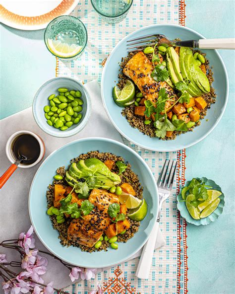 Miso Salmon And Quinoa Bowl Annabel Karmel