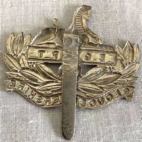 British Military Issue Gloucestershire Regiment Cap Badge In Corps