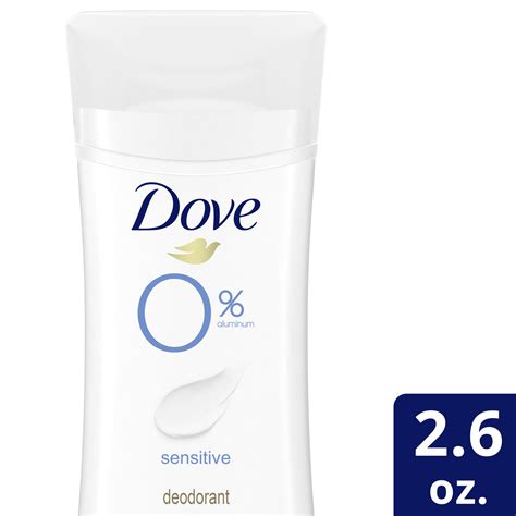 Dove 0 Aluminum Sensitive Deodorant Stick 2 6 Oz