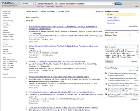 Searching Using Filters In Pubmed Science Without Sensedouble Nonsense