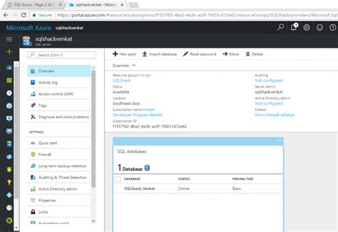 Microsoft Sql Azure Database Step By Step Creation Tutorial