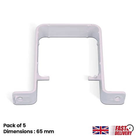 Square 65mm Downpipe Brackets Uv Resistant Gutter Bracket Clips Gutter