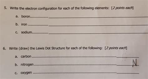 [solved] Draw Lewis Dot 5 Write The Electron Co