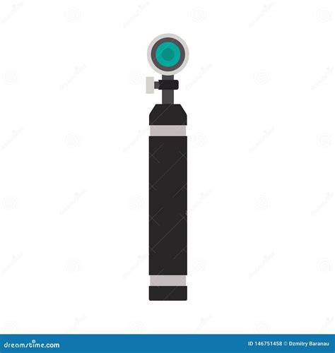 Medical Otoscope Tool Vector Icon Ent Ear Doctor Audiologist