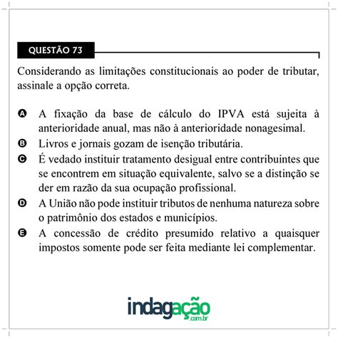 Cespe Considerando As Limita Es Constitucionais Ao Poder De