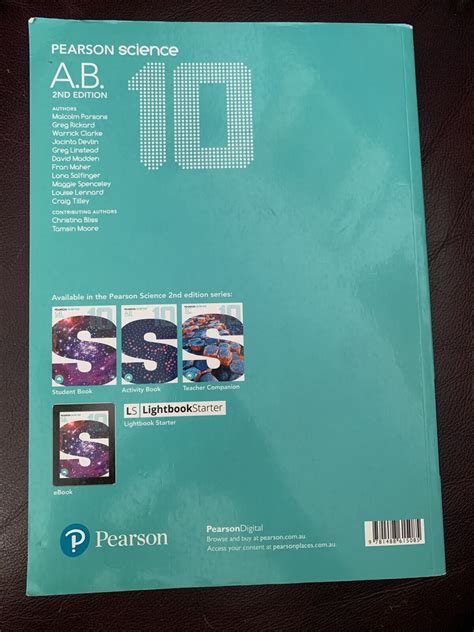 Pearson Science 10 Activity Book By Greg Rickard N Retro Unit