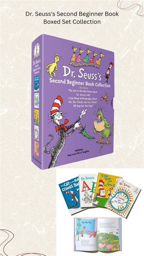 Dr Seusss Second Beginner Book Boxed Set Collection The Cat In The