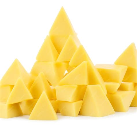 Premium Photo Cheese Pyramid Isolated On A White Background Aigenerated