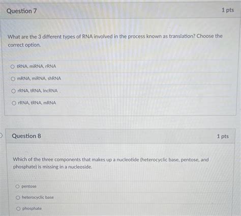 Solved DNA RNA Is The Less Stable Molecule Because DNA Chegg Com
