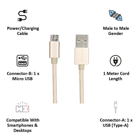 Buy Stuffcool Reversible Cm Sync And Charge Usb Type A To Micro Usb Cable Mirev White