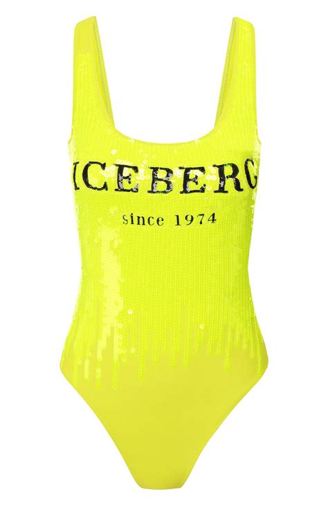 Женский желтый купальник с пайетками ICEBERG купить в интернет-магазине ...