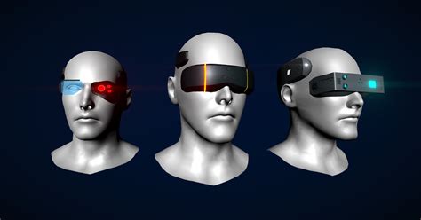 Cyberpunk Visors And Implants Props Unity Asset Store