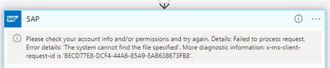 Azure Logic Apps Sap Connector Problems File Not Found Microsoft Qanda