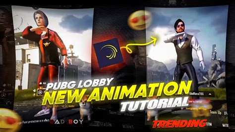 New Trending Animation In Alight Motion Pubg Lobby Edit Tutorial Mr