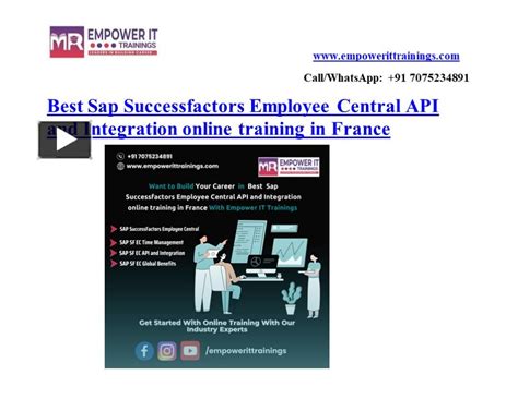 Ppt Sap Successfactors Employee Central Api And Integration Online