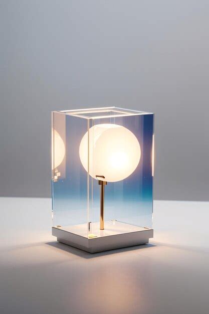 Premium Ai Image Modern Minimalist Table Lamp