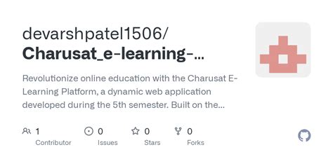 Github Devarshpatel Charusat E Learning Platform Revolutionize Online Education With The