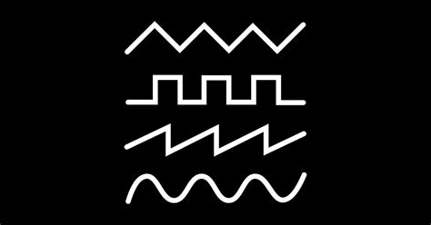 Minimal Synthesizer Waveforms Synth Posters And Art Prints Teepublic
