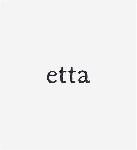 Etta A Hand Honed Restaurant Brand Whq