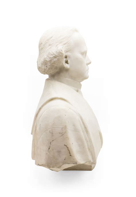 19th Century White Marble Bust Of A Man