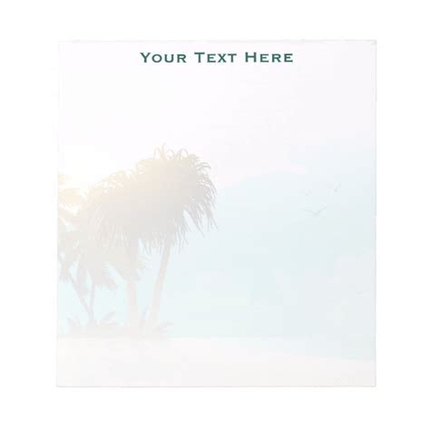 Beach Themed Notepad Zazzle