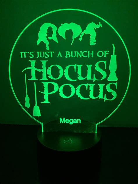 Hocus Pocus Led Light Personalized Etsy