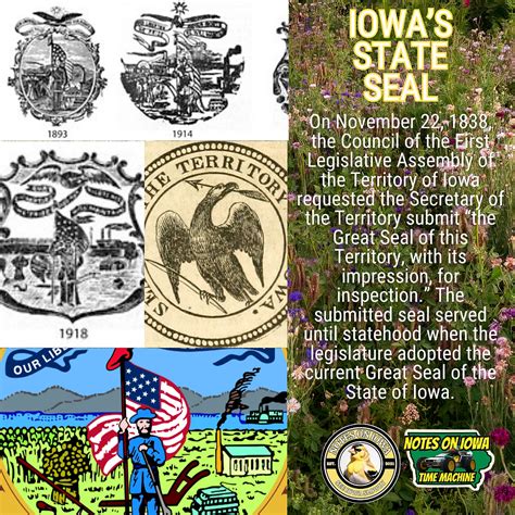 The Great Seal Of Iowa Iowa Time Machine November 22 1838