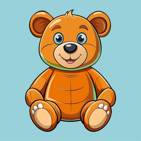 Premium Vector A Drawing Of A Teddy Bear With A Shirt That Says Turtle