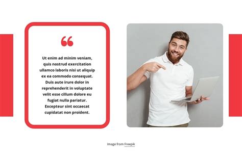 Testimonial Block With Rectangle CSS Template By Nicepage