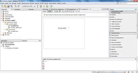 Ingeniero Edwin Reyes Mi Primer Applet Con Netbeans 701