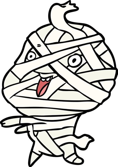 Vector Cartoon Mummy 12355730 Vector Art At Vecteezy